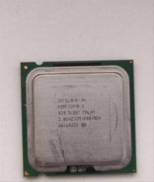 Процессор intel 04 pentium d 820 sl88t malay 2.8 g