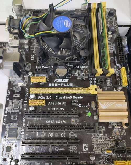 Комплект Asus B85-Plus, Pentium G3260, 4gb DDR3