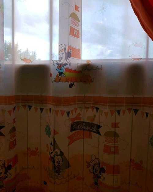 Комплект штор с тюлью в детскую комнату