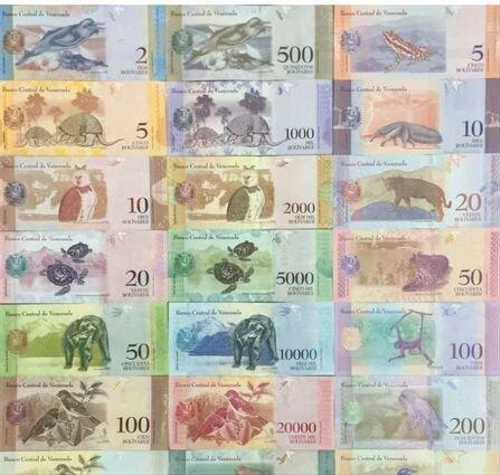 Банкноты Венесуэла 21 штука