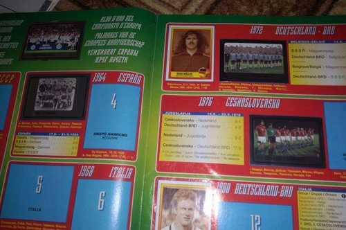 Наклейки panini евро 96