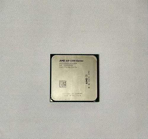 Процессор AMD A4-3300: 2 ядра, 2500 Мгц, FM1