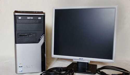 Компьютер acer Aspire M3630 + Монитор acer