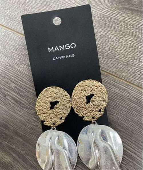 Серьги mango новые