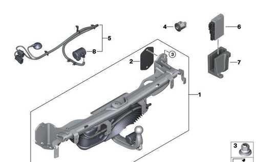 Фаркоп электрический BMW 3 G20 G21