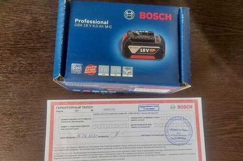Акб Bosch GBA V 4,0 Ah M-C