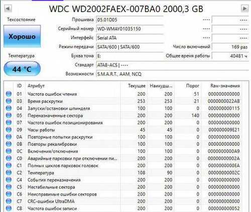 WDC WD2002faex-007BA0 2000,3 GB. 2TB