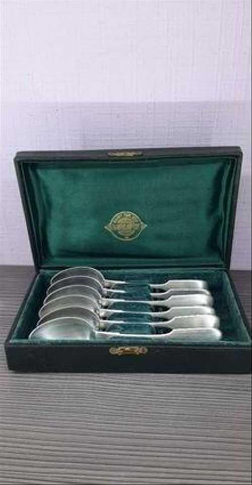 Серебрянный набор чайных ложек. Довоенный