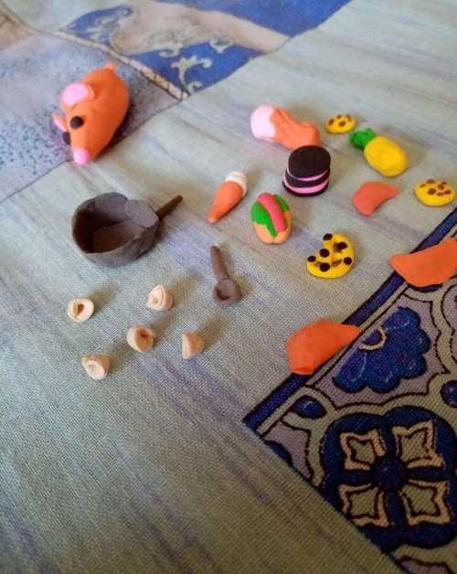 Самолепки из воздушного пластилина