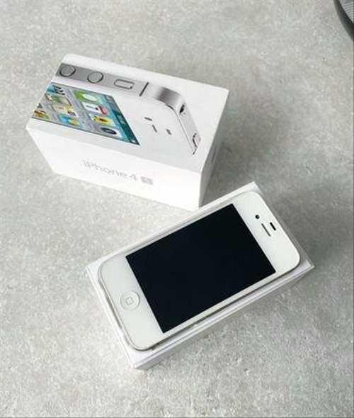 Телефон iPhone 4s 32гб белый