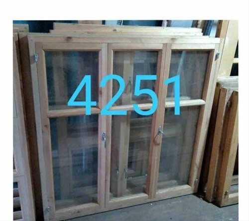 Окно деревянное, 1200(в) х 1200(ш) № 4251