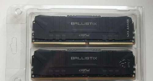 Crucial DDR4 16Gb (2x8Gb) 3000 Mhz Ballistix Black