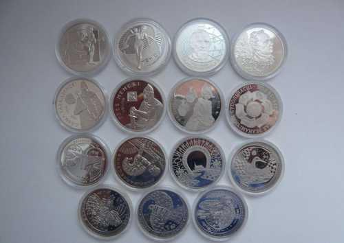 Набор монет православные святые 5 рублей.