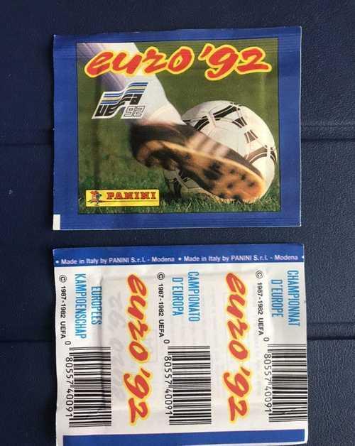 Пакетик Panini Euro 1992 (Панини Евро 1992)