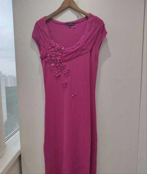 Платье c бисером фуксия Philippe Carat Couture M/L