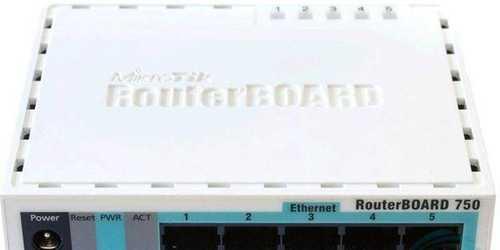 Роутер mikrotik rb 750