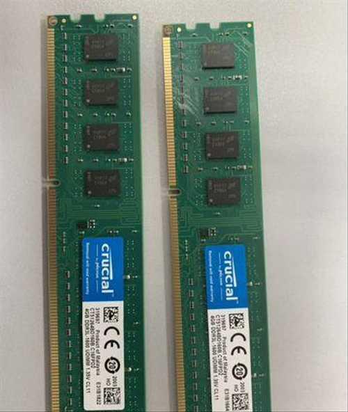 Оперативная память ddr3 crucial 2x4gb