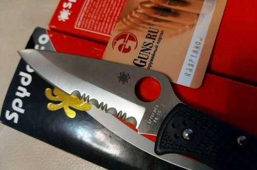 Нож spyderco endura 4 полусеррейтор