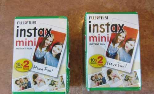 Катриджи для полароида instax mini FujiFilm