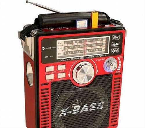 Радиоприемник LuxeBass A64 (USB, аккумулятор, фона