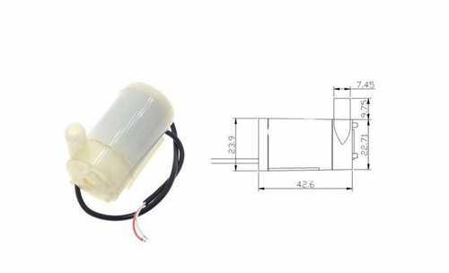 Мини погружной водяной насос на напряжение 3-6В