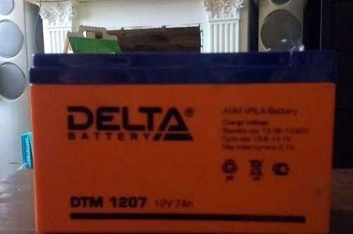 Аккумулятор delta DTM1207 12v 7Ah