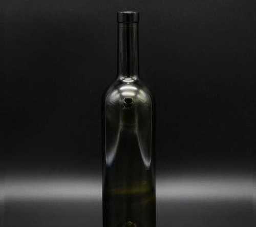 Бутылка стеклянная для вина 0,75 л. (Оливковая, Бо