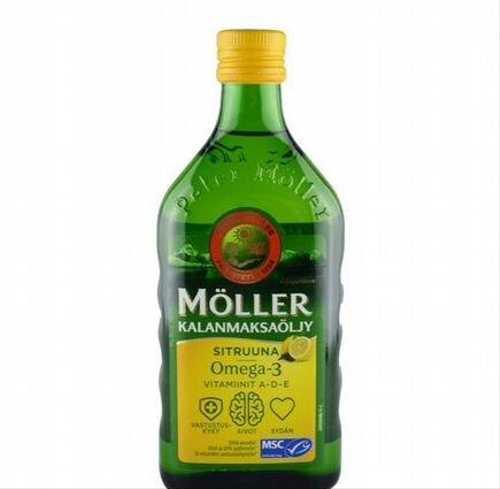 Рыбий жир Moller Kalanmaksaöljy Omega-3 Sitruunanm