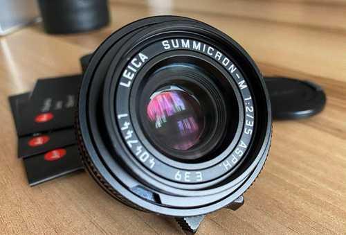 Leica Summicron-m 35 F2 asph black