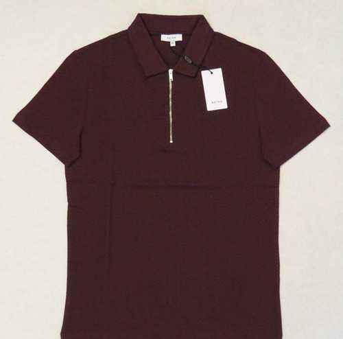 Reiss - textured ZIP neck polo shirt