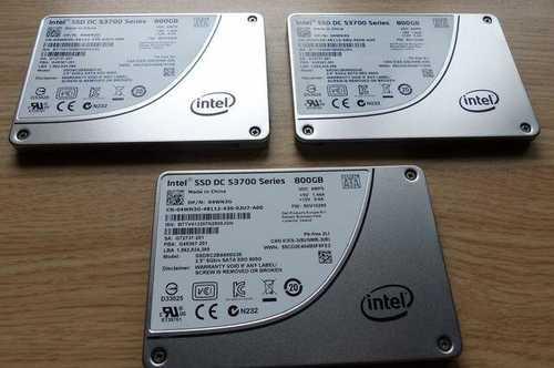 Легендарные SSD Intel DC S3700 800Гб (15000TBW)
