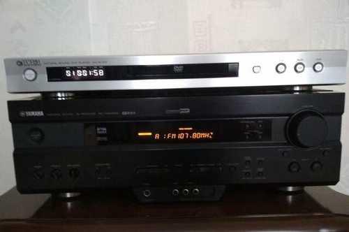 Ресивер Yamaha RX-V420RDS и DVD player DVD-SL100