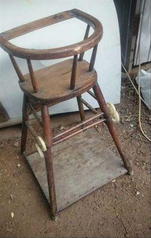 Винтажный детский стул/столик