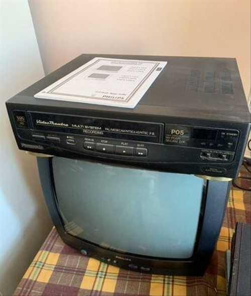 Телевизор с VHS магнитофоном