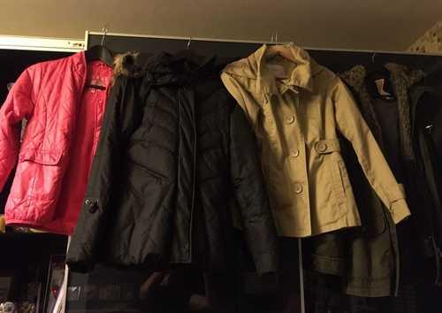 4 куртки на девочку рост 152-160 см пакетом