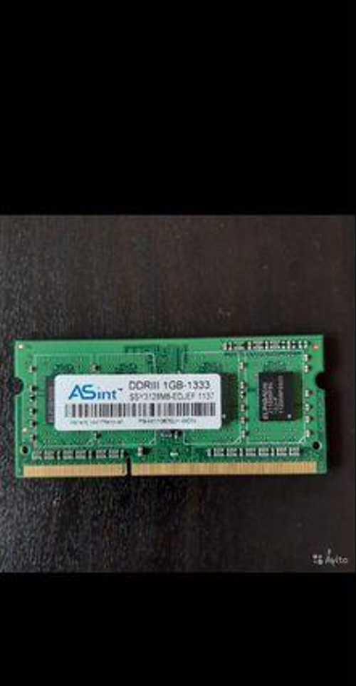 Оперативная память. asint ddr3 1gb-1333