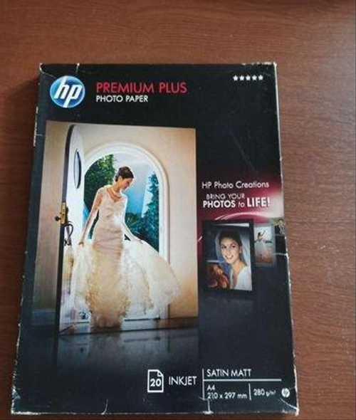 Фотобумага HP premium plus