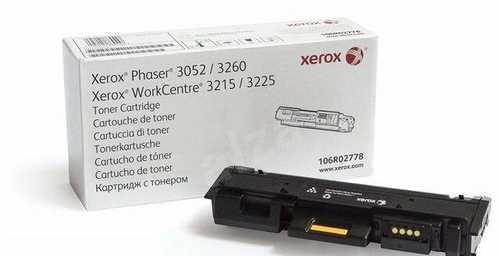 Пустой оригинальный картридж Xerox 106R02778