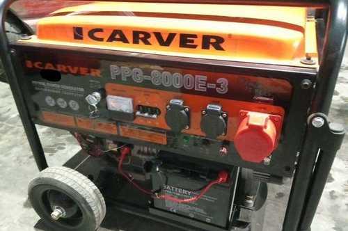 Carver ppg 8000. Carver PPG-8000e. Бензиновый Генератор 6.5 КВТ Carver 8000. Генератор Carver 8000.