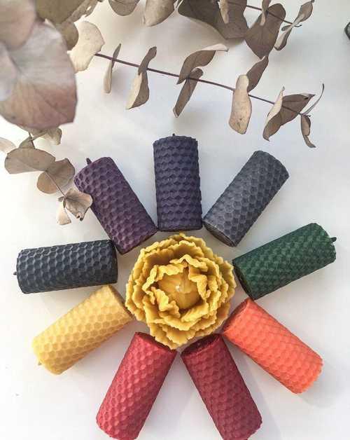 Цветные мини свечи из воска