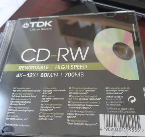 Диск cd-rw болванка 4шт