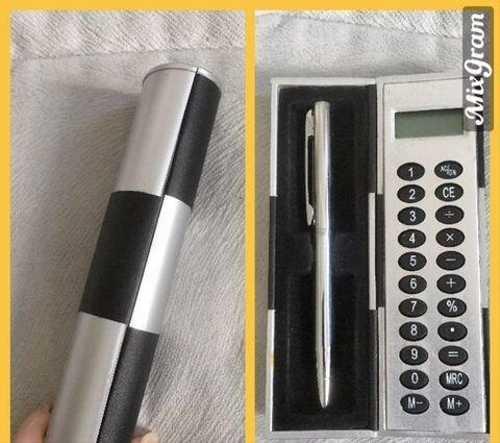Карманный набор ручка калькулятор
