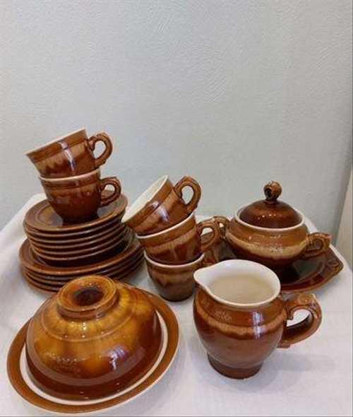 Чайно-кофейный сервиз керамика СССР