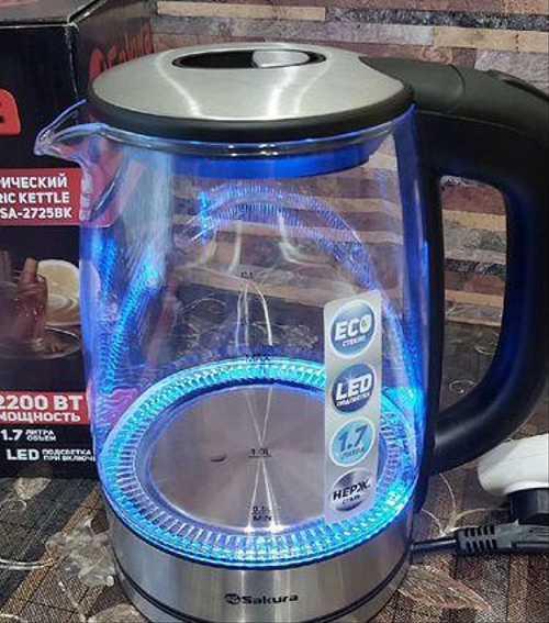 Чайник, термо стекло. Новый