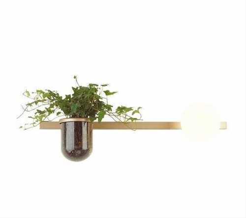 Настенный светильник с ёмкостью для растений