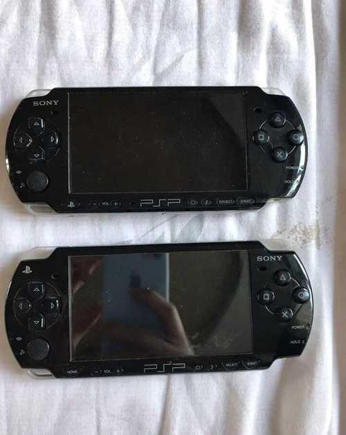 PSP без аккумулятора 2шт