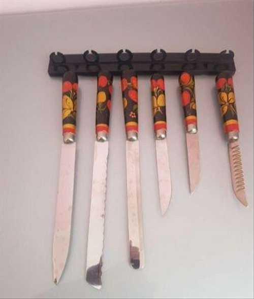Набор кухонных ножей (хохлома)