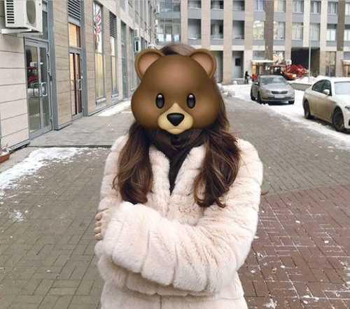 Шуба из искусственного меха 42р (цвет розов)