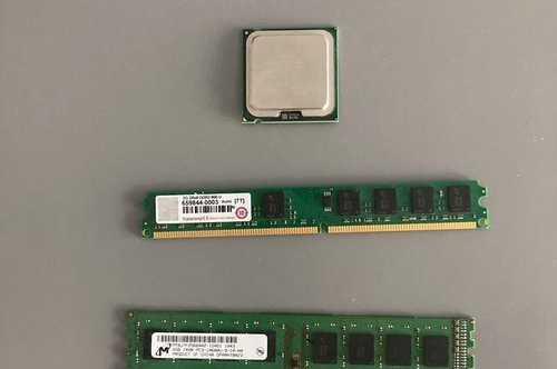 В продаже процессор celeron e1400 и память 2гб ддр