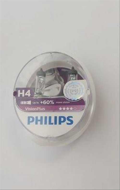 Лампа авто H4 12V- 60/55W(P43t) (2шт.) Philips